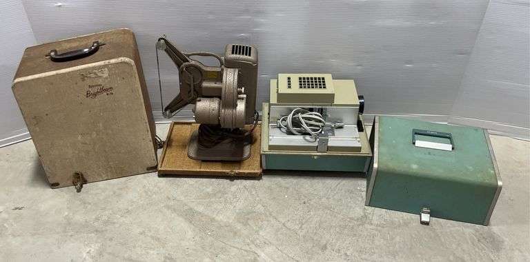 Argus slide projector, and a Kodak 8mm K-70 projector, up to 15"H, both ...