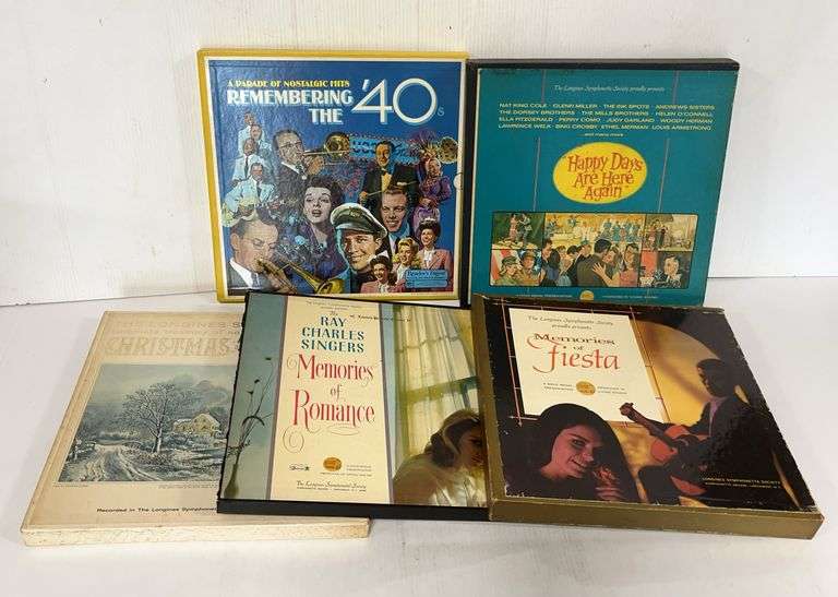 (5) Boxed sets of nostalgia records, includes: Happy Days are Here ...
