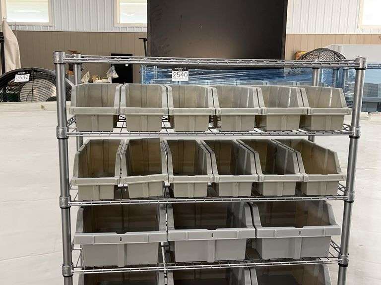 Seville Classics 7-Tier/22-Bin commercial grade NSF bin rack on wheels ...