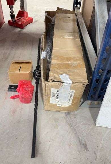 Box of (19) Wrought iron stair balusters by LJ Smith Stair Systems ...