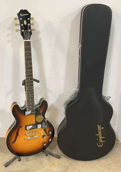 Epiphone ES-339 P90 Pro guitar with case, new - Albrecht Auction Service