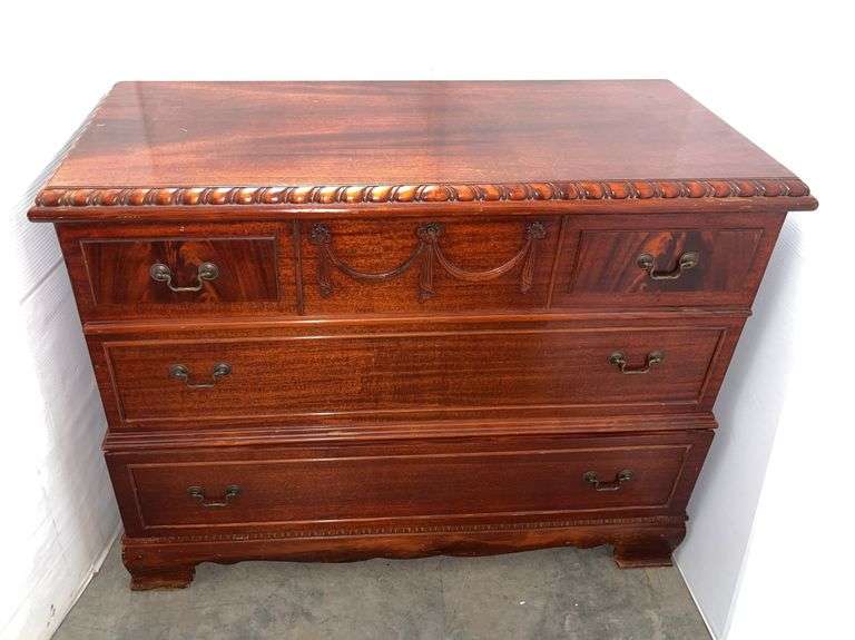 Older Roos Sweetheart cedar chest, bottom drawer opens, 40"W x 19"D x ...