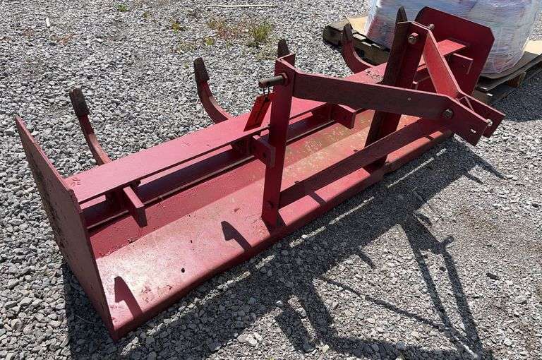 Tractor 3-point box blade, 6' with scarifier teeth - Albrecht Auction ...