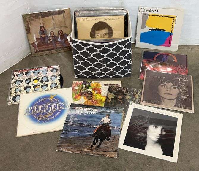 (46) Piece collection of older vinyl LPs from the late 1960s through ...