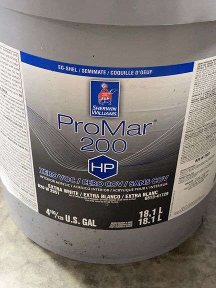(2) 5-Gallon buckets of interior paint, includes: 1- Eggshell (color on ...