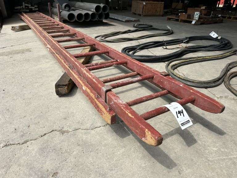 Approximately 30' Wood Extension Ladder - Albrecht Auction Service
