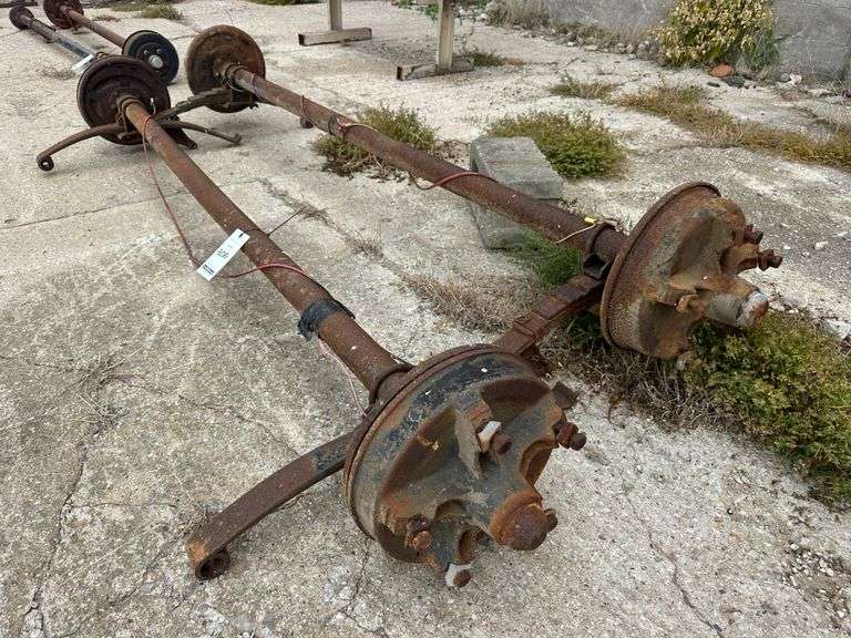 Mobile Home Axles, 85" Between Hubs - Albrecht Auction Service