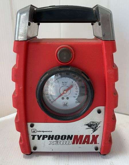 Typhoon X300 MAX portable air compressor, 11"H, used - Albrecht Auction ...