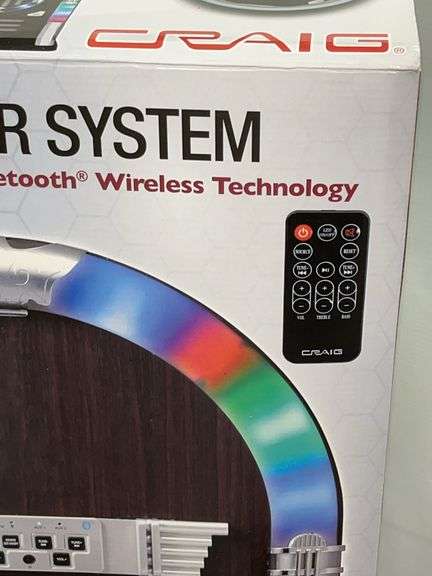 Craig jukebox speaker system with bluetooth wireless technology, color ...