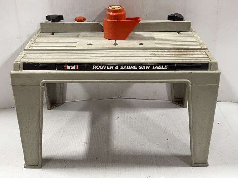 Hirsch router/sabre saw table, 18"W x 10"H - Albrecht Auction Service