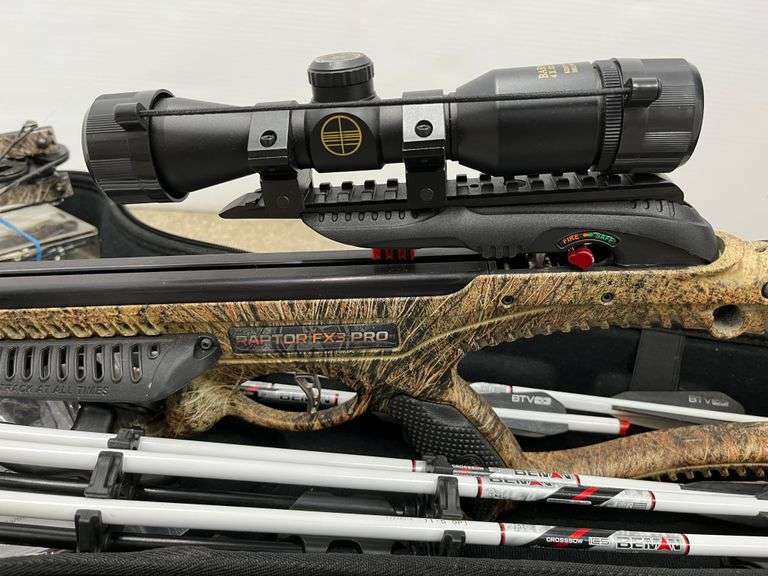 Barnett FX3 Pro Crossbow, with Scope, Cast WM Hard Case, Quiver, (6 ...