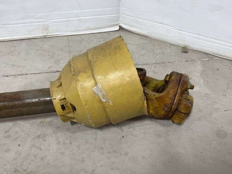 Tractor PTO shaft, splined on both ends, bearings good, as is ...
