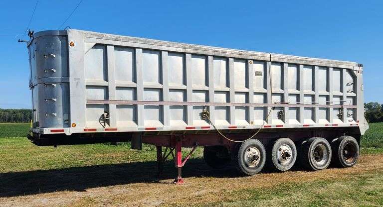 1989 Alfab Dump Trailer, Spring Ride, 2-Lift Axles, Liner, Comes with ...