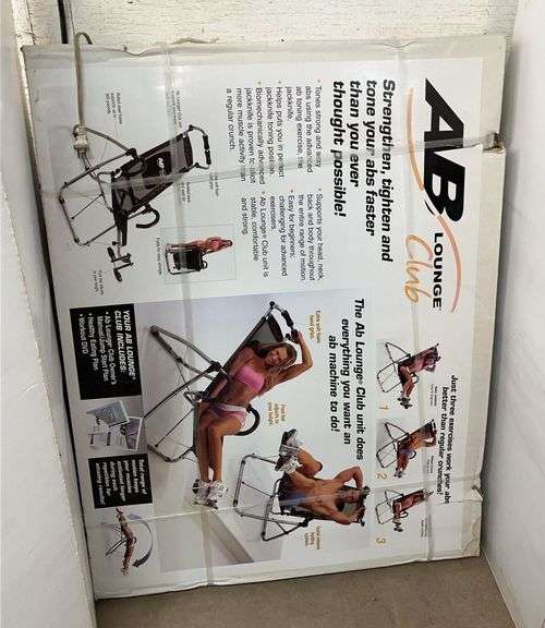 AB lounger exercise machine, Box- 44" x 33", new in box - Albrecht ...