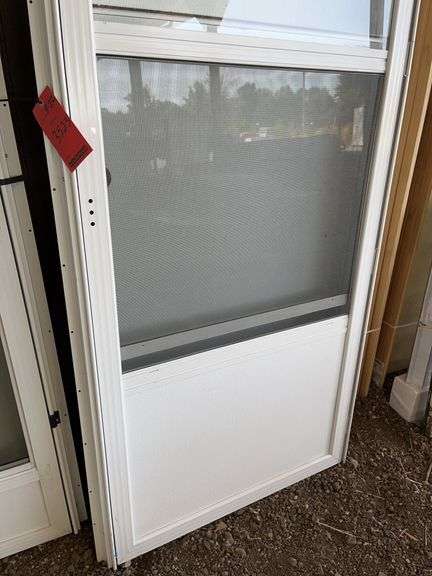 All-in-One door with frame, right hand swing, white interior/white ...
