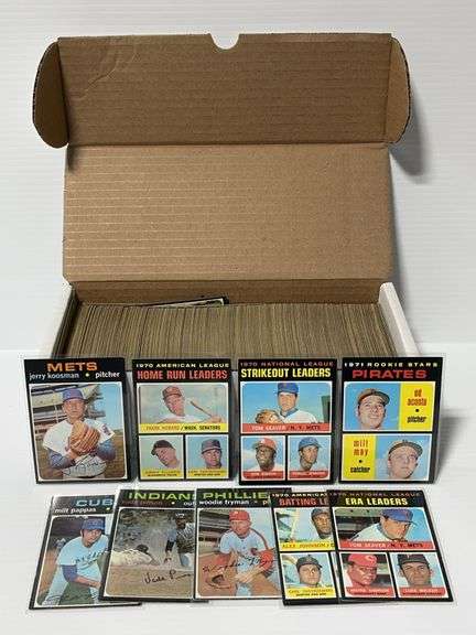 Approx. (500) Vintage 1971 Topps Baseball Cards, cards in excellent ...