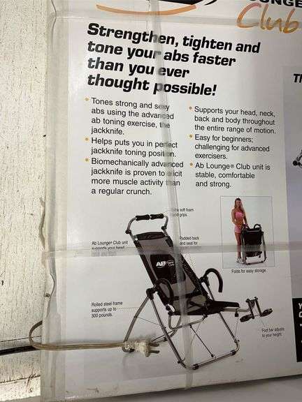 AB lounger exercise machine, Box- 44" x 33", new in box - Albrecht ...