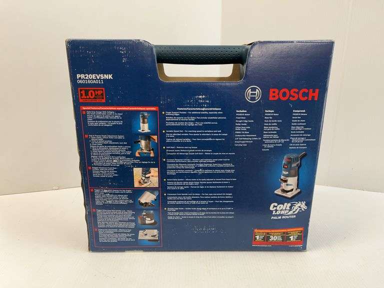 Bosch variable speed palm router installer kit - Albrecht Auction Service