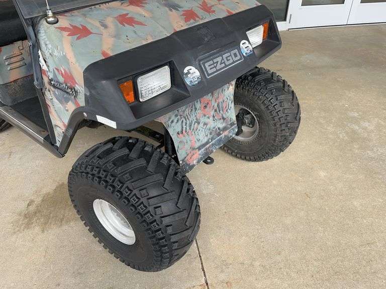 1990 EZ-Go Marathon golf cart, 2-stroke engine, pre-mix gas, runs and ...