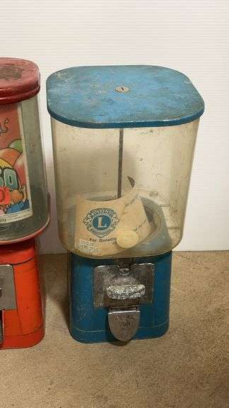 (4) Candy machines, up to 17"H, for parts or repair, as is - Albrecht ...