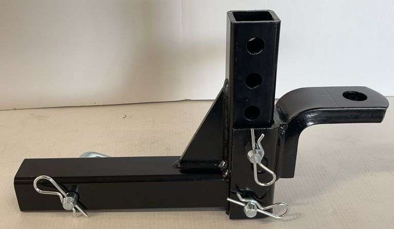 Adjustable trailer hitch, fits 2" receiver, 8 1/4" rise, and 9 1/2 ...