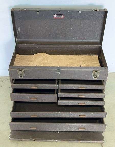 Genuine Model No. 520 Kennedy 7-drawer solid steel electronics tool box ...