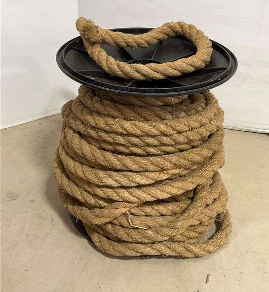 Spool of large diameter rope, 1 1/2"Dia x unknown length - Albrecht ...