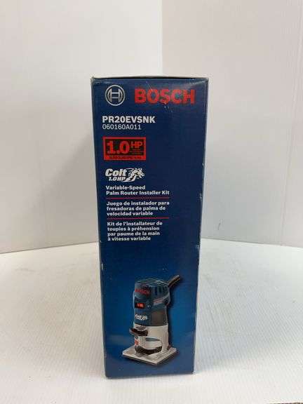 Bosch variable speed palm router installer kit - Albrecht Auction Service