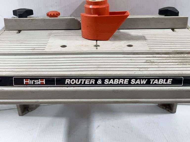 Hirsch router/sabre saw table, 18"W x 10"H - Albrecht Auction Service