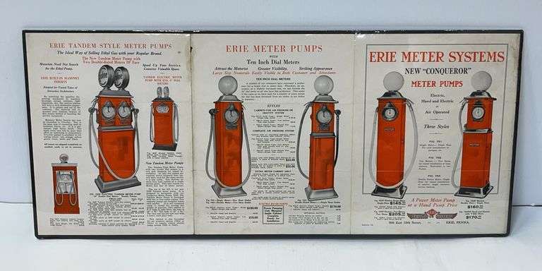 1920s Erie Meter Gas Pumps Sales Display Brochure - Albrecht Auction ...