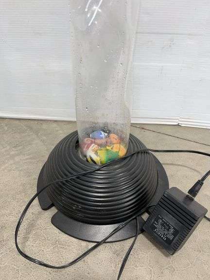 Fake fish tank with fake fish, 52"H - Albrecht Auction Service