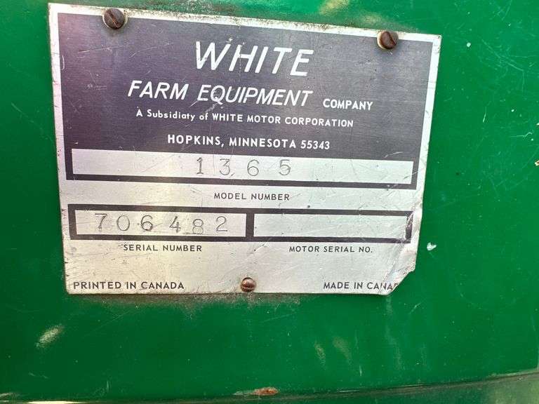 1972 Oliver 1365 Dsl. 4wd Tractor with 1610 Loader, Ser. No. 706482, 7 ...