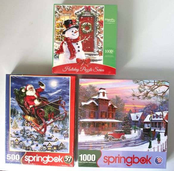 (3) Springbok Puzzles - Albrecht Auction Service