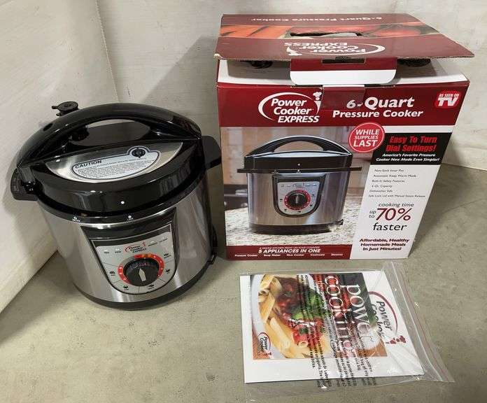 Power Cooker Express 6-quart pressure cooker, approx. 12 1/2"H ...