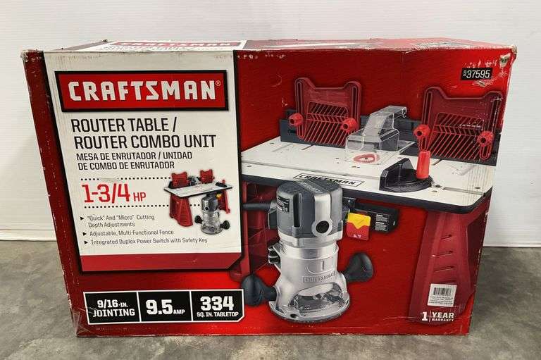 Craftsman router table and router combo unit, 3/4 HP, never used, box ...