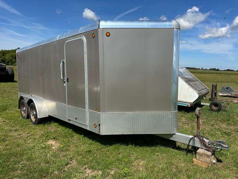 2005 Legend 16' plus 4' Beavertail V-Nose Enclosed Trailer with Ramp ...