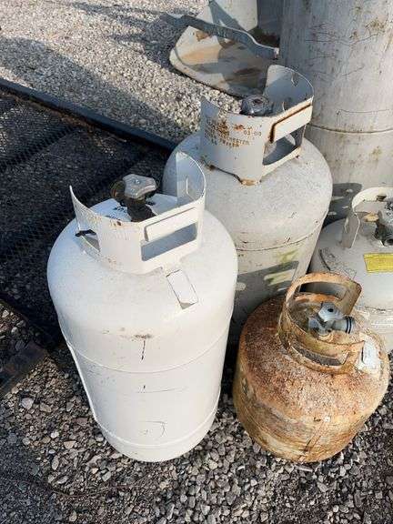 (5) Propane Tanks, up to 51"H - Albrecht Auction Service