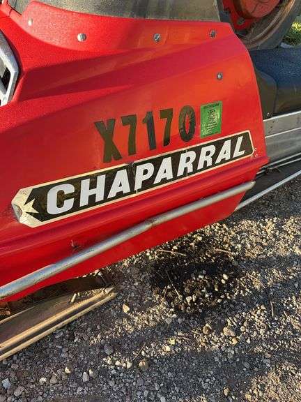 Vintage 1971 Chaparral Firebird snowmobile, 399cc CCW engine with ...