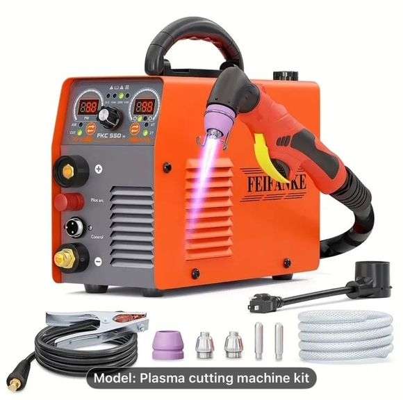 Plasma cutter with large LED display, non-touch pilot arc high ...