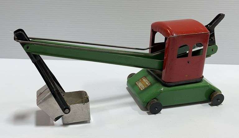 Older rare 1930s pressed steel super shovel, made by Wyandotte toys, 5 ...