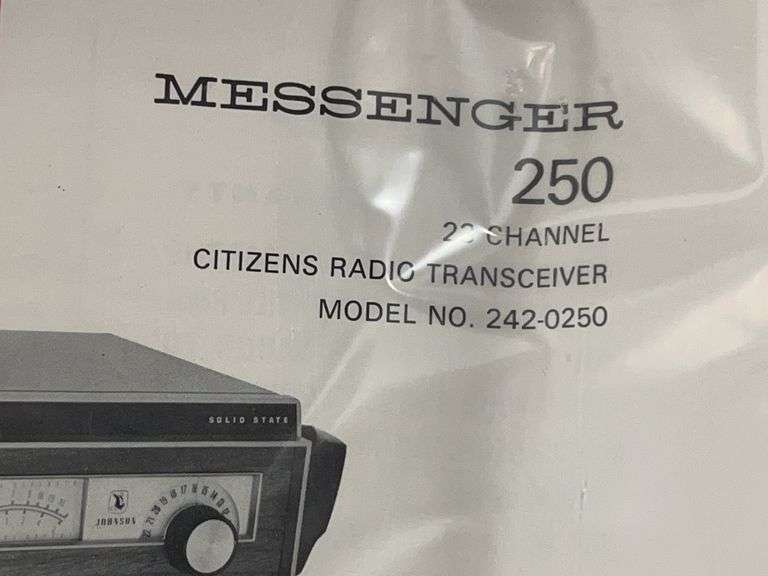 Older Johnson Messenger 250 CB 2-Way radio, made in USA, purchased at ...