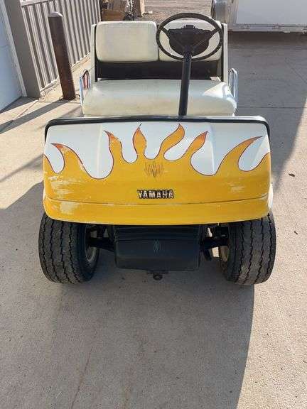 Yamaha G2 golf cart, 4-stroke gas engine, runs and operates well, needs ...