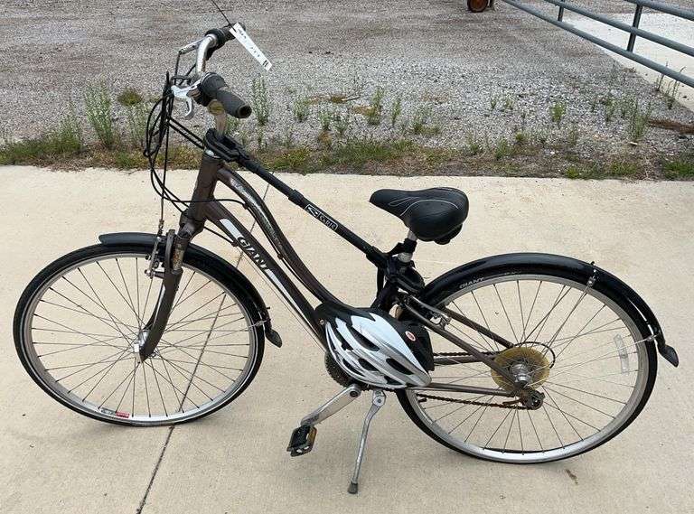 Giant Comfort bike, 26" wheels, has rust, wear, and flat tires ...
