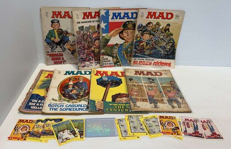 Mad magazines, fair; Mad cards - Albrecht Auction Service