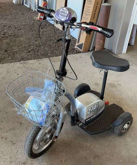 Zappy Pro Flex scooter, electric, includes owner's manual, charger, and ...