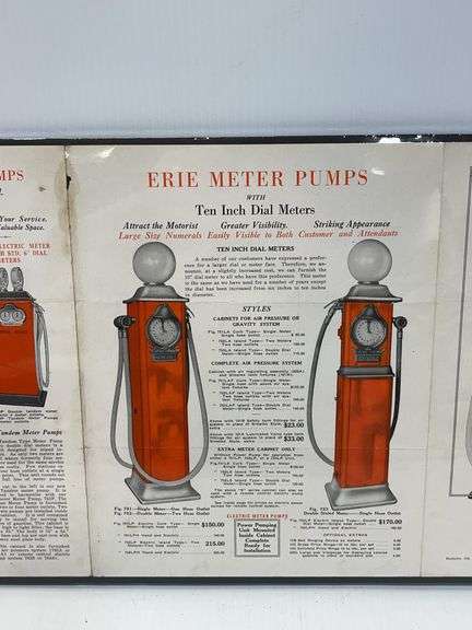 1920s Erie Meter Gas Pumps Sales Display Brochure - Albrecht Auction ...