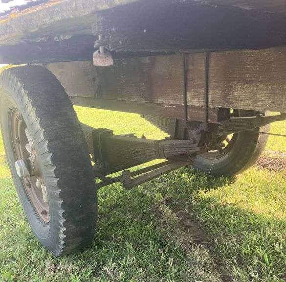 This item Selling ABSOLUTE! ~~~ Old Hay Wagon on Willys Knight Car ...