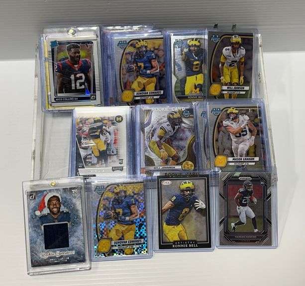 (67) Michigan Wolverines cards, patches, autographs, and memorabilia ...