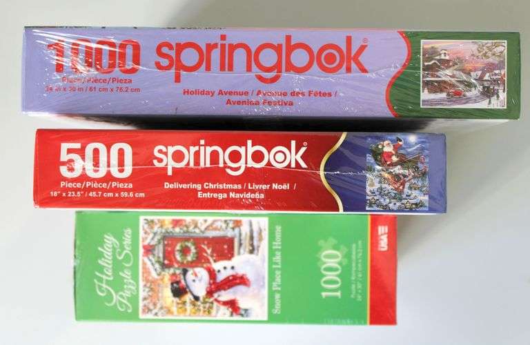 (3) Springbok Puzzles - Albrecht Auction Service