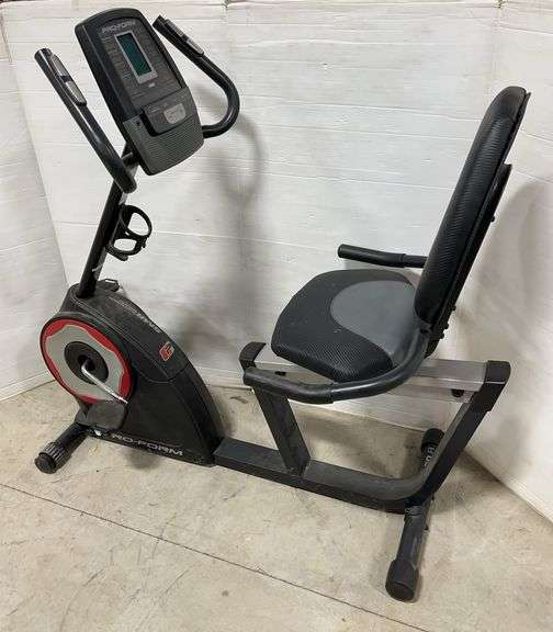 ProForm SMR recumbent exercise bike, 48"H, works great, like new ...